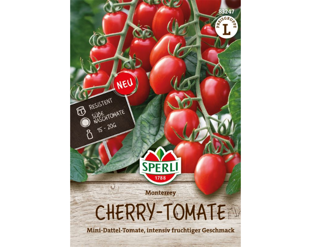 Cherrytomate 'Monterrey', Solanum lycopersicum 'Monterrey' - Seebauer