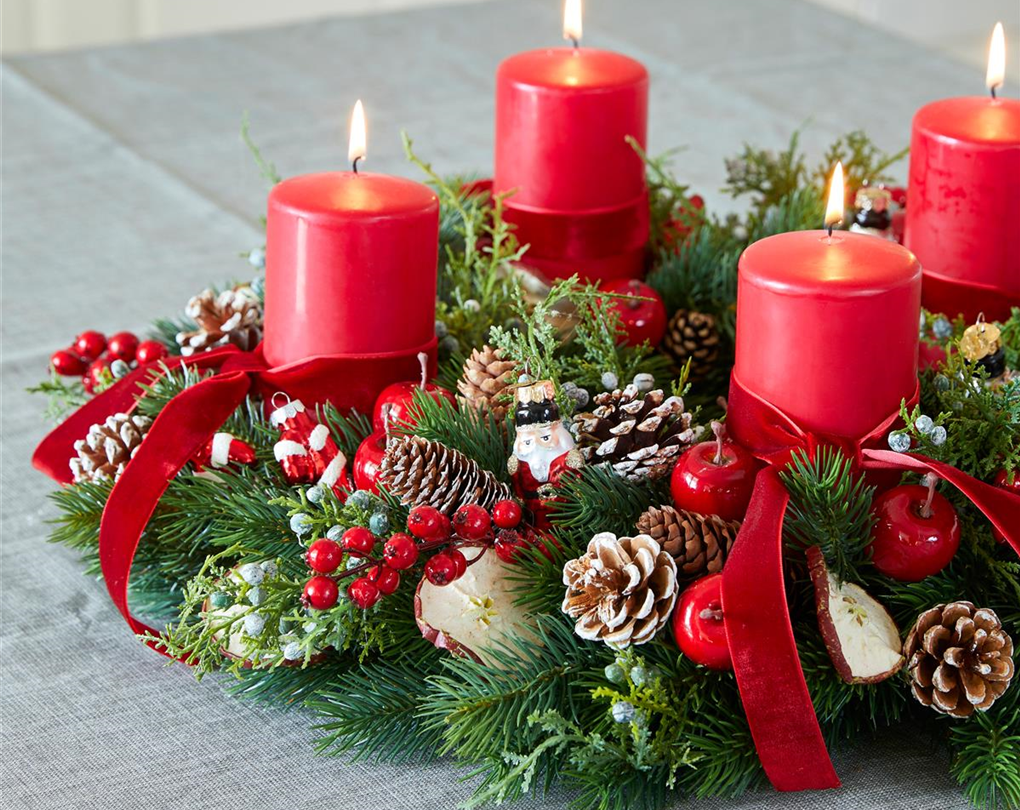 Workshop Adventskranz „Klassiker in Rot“, Freitag, 21.11.2025 - Seebauer